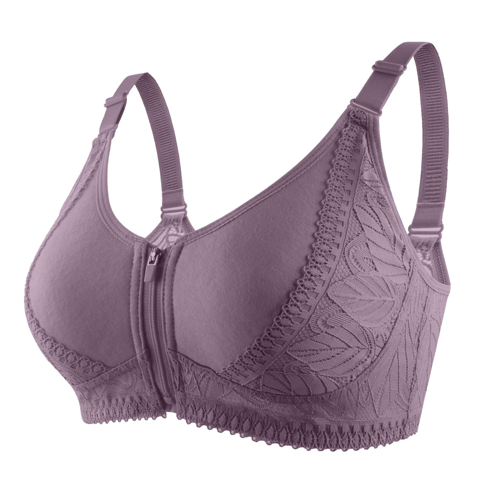 CAICJ98 Plus Size Lingerie Bra UnderwearNylonSolid Color Wireless ...
