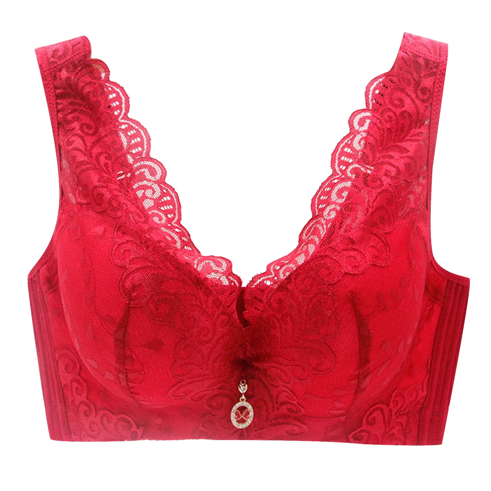 CAICJ98 Sports Bras For Women Bra UnderwearNylonSolid Color Wireless ...