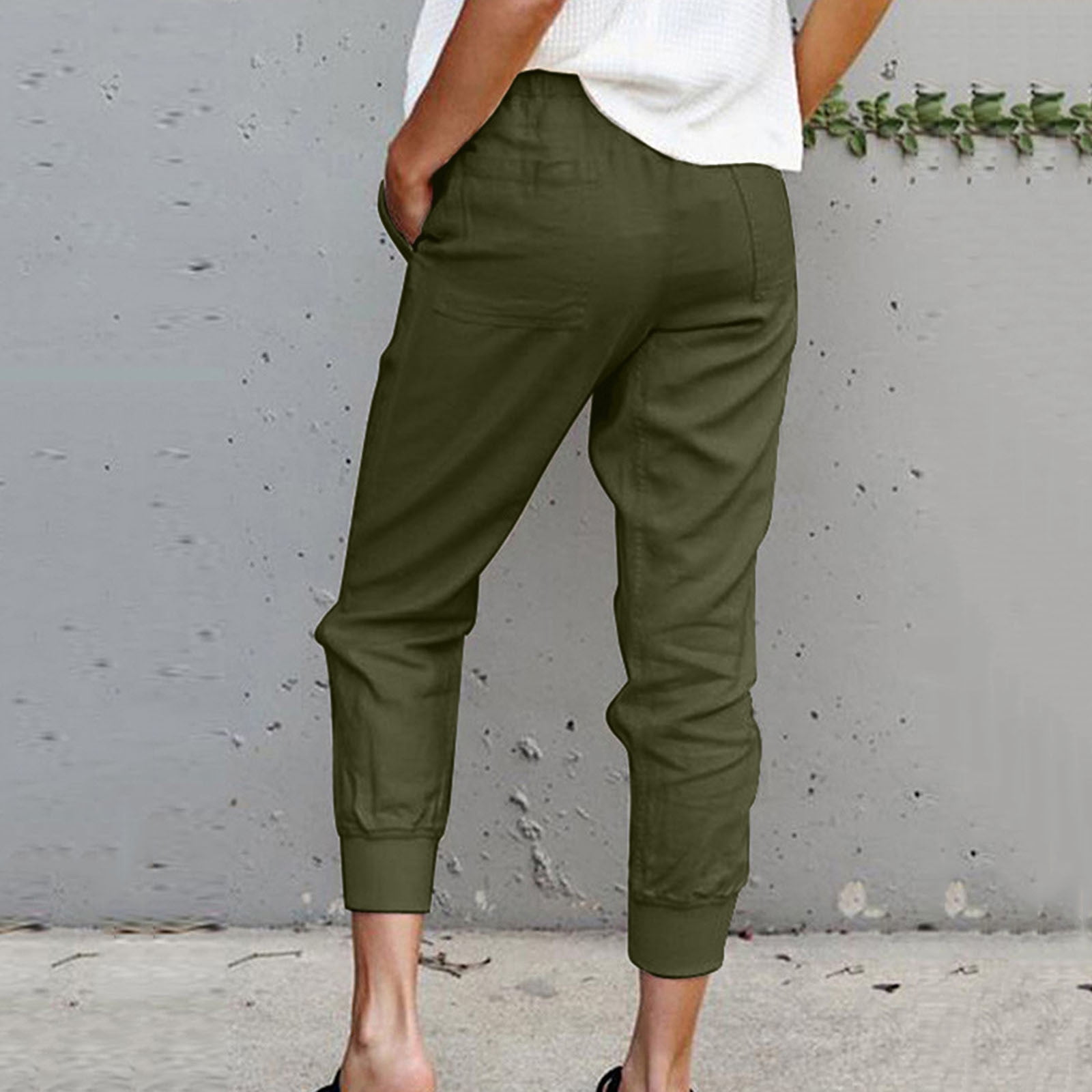 CAICJ98 Sweatpants Women Women's High Waist Wide Leg Work Office ...