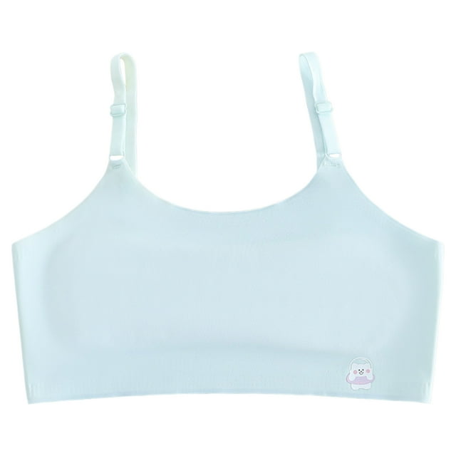 CAICJ98 Teen Girls' Training Bra Seamless Cotton Cami Wireless Bras ...