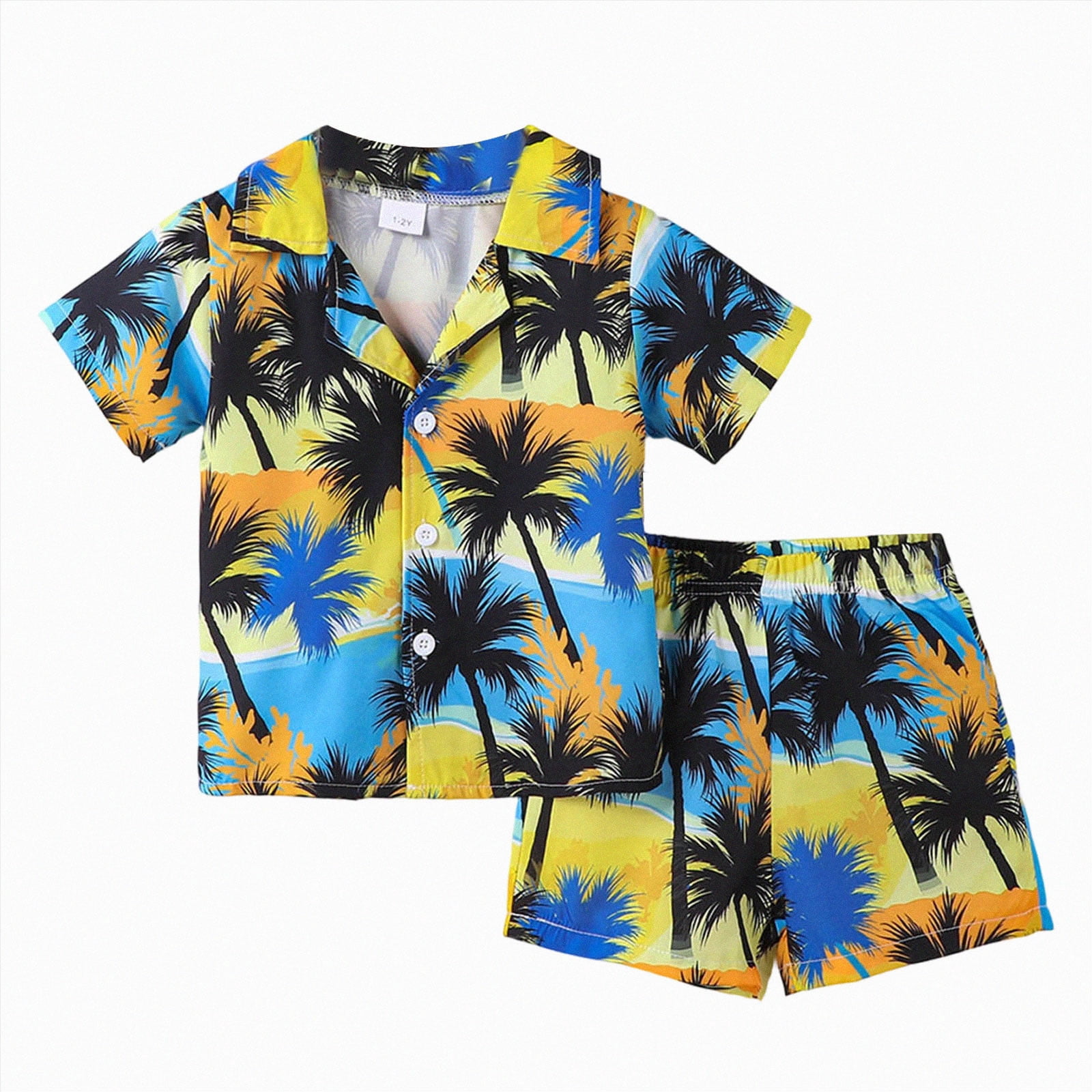 CAICJ98 Toddler Baby Boy Clothes Hawaiian Outfit Shorts Sets Printed ...