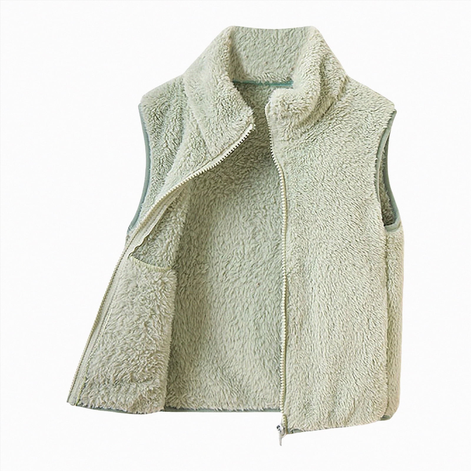CAICJ98 Toddler Baby Boy Girl Fleece Vest Kids Fuzzy Sherpa Sleeveless ...