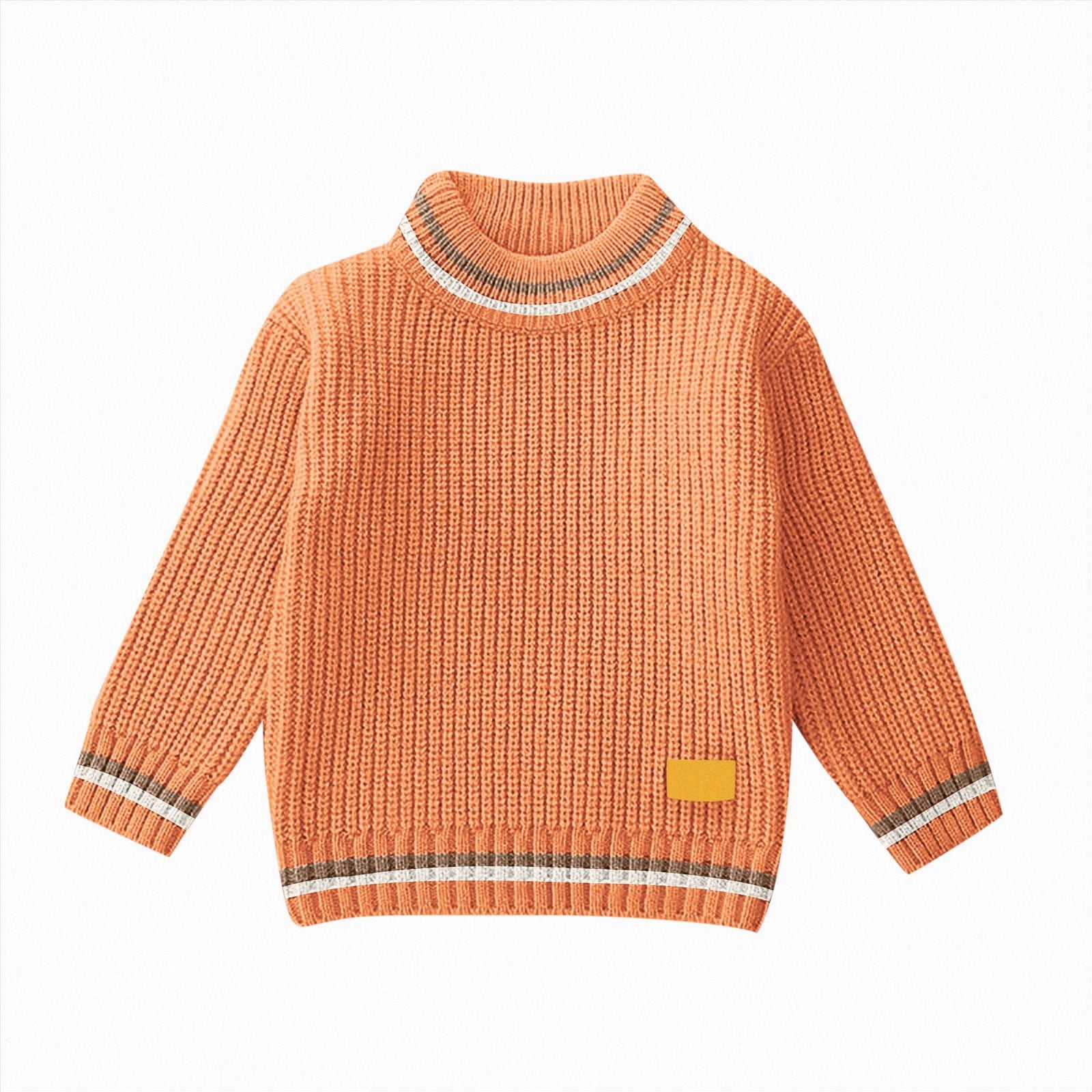 CAICJ98 Toddler Baby Boys Knit Sweaters Little Girls Soft Warm Round ...