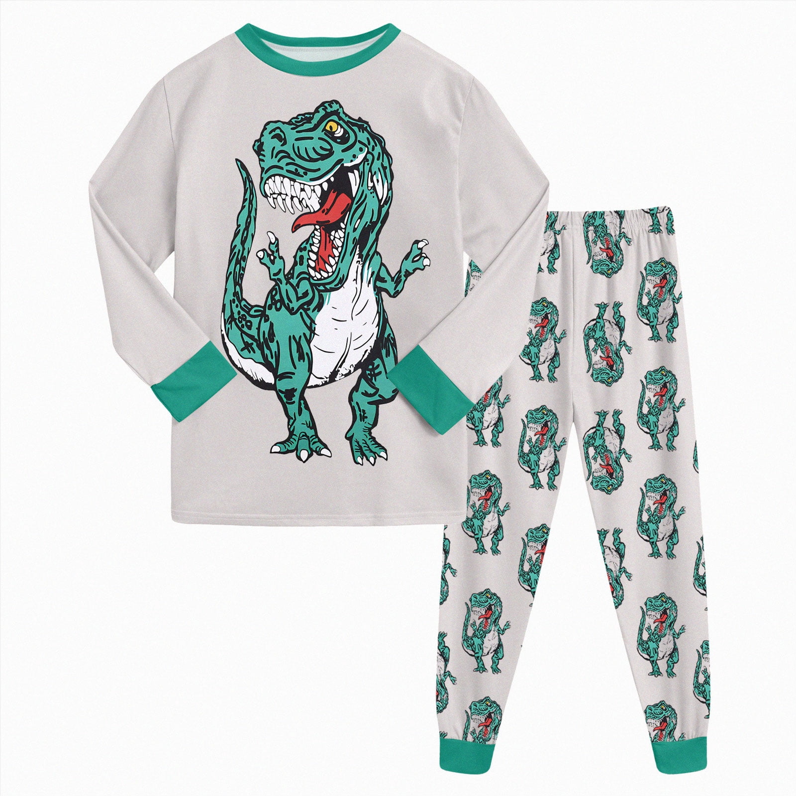 CAICJ98 Toddler Boy Pajamas Planet Pajamas Dinosaur Cotton Toddler Kids ...