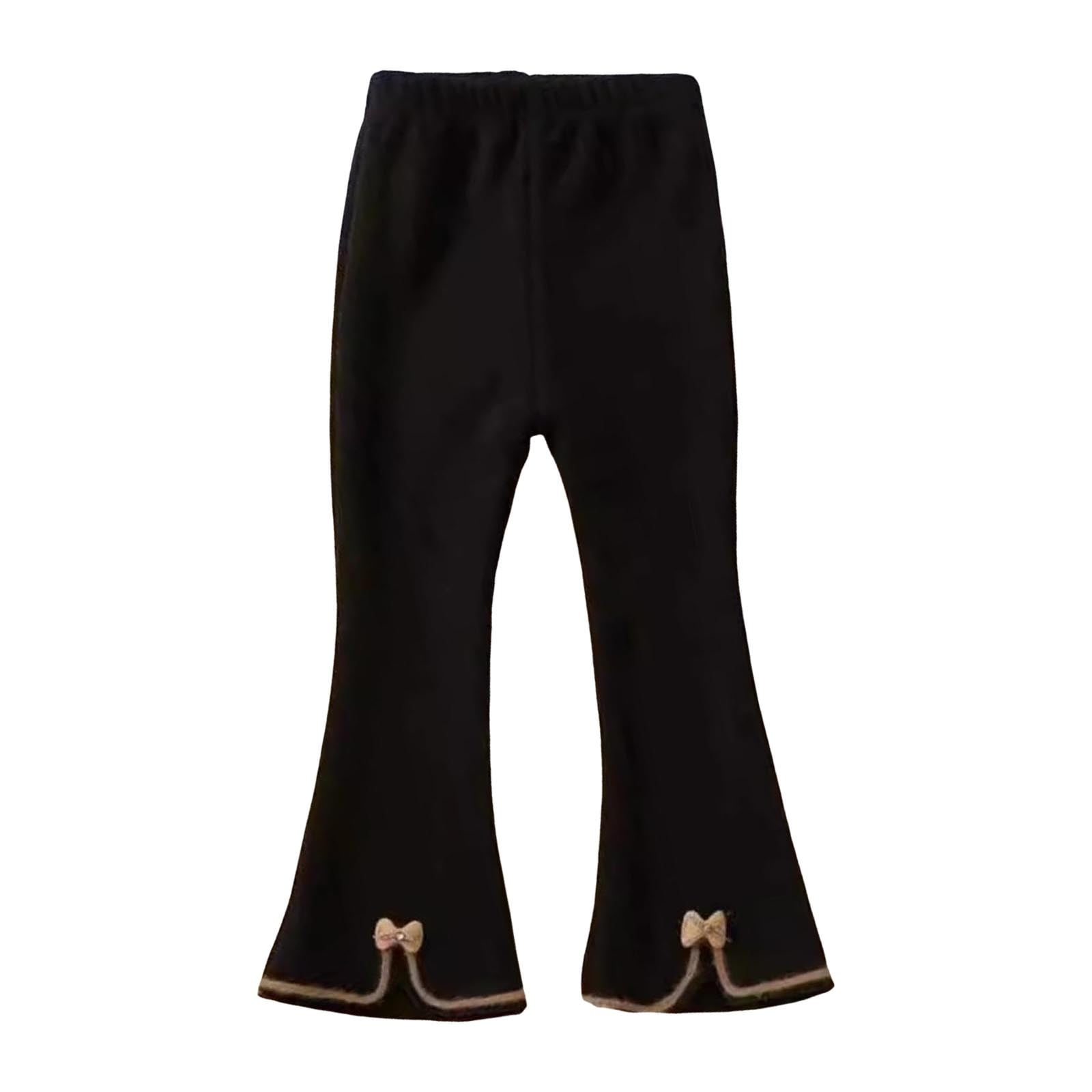 CAICJ98 Toddler Girl Flare Pants Ruffle Ribbed Leggings for Girls ...