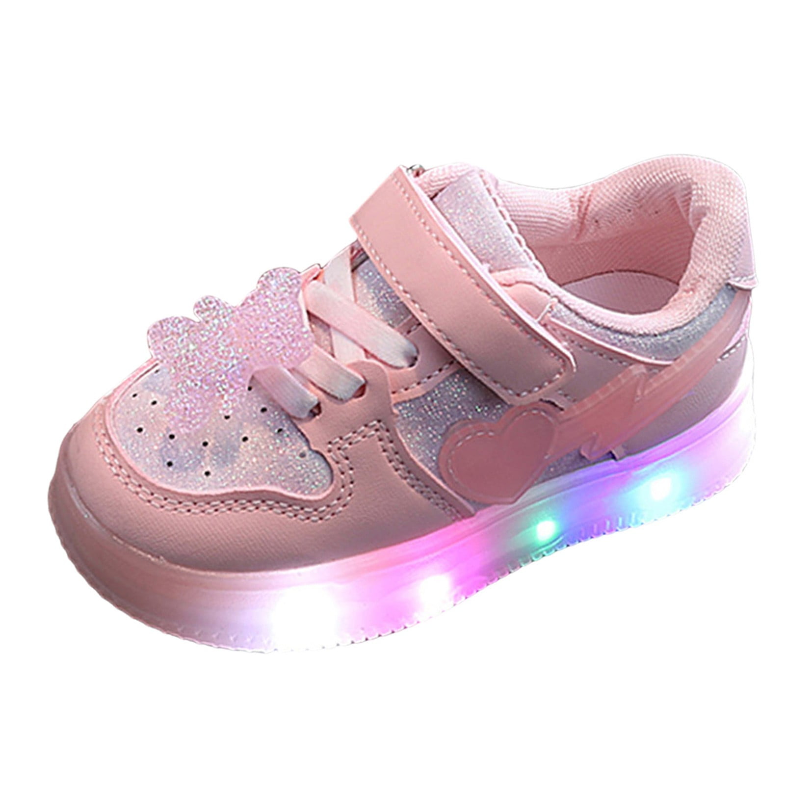 CAICJ98 Toddler Girl Running Shoes LED Flashing Lightweight Mesh ...