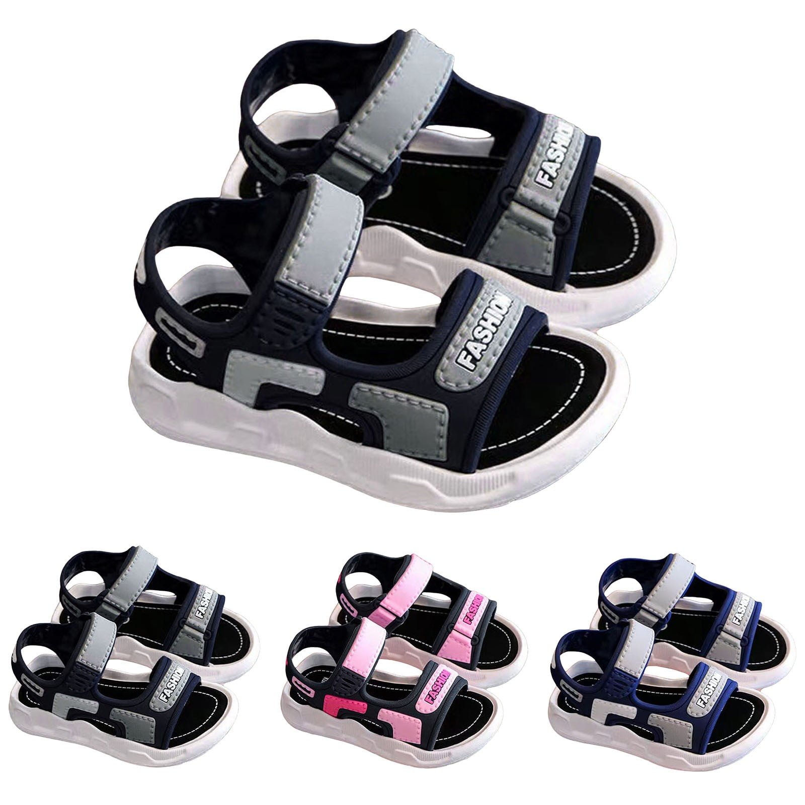CAICJ98 Toddler Sandals Boys Open Toe Summer Sandal with Adjustable ...