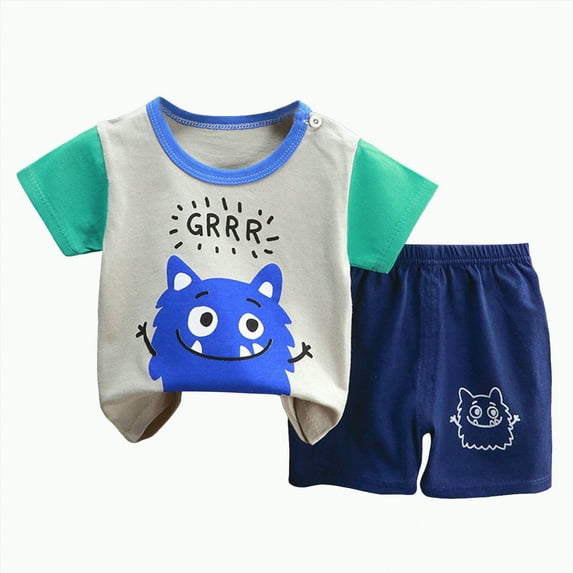 CAICJ98 Toddler Summer Clothes Boy Short Sleeve Kids T-Shirt Tops ...