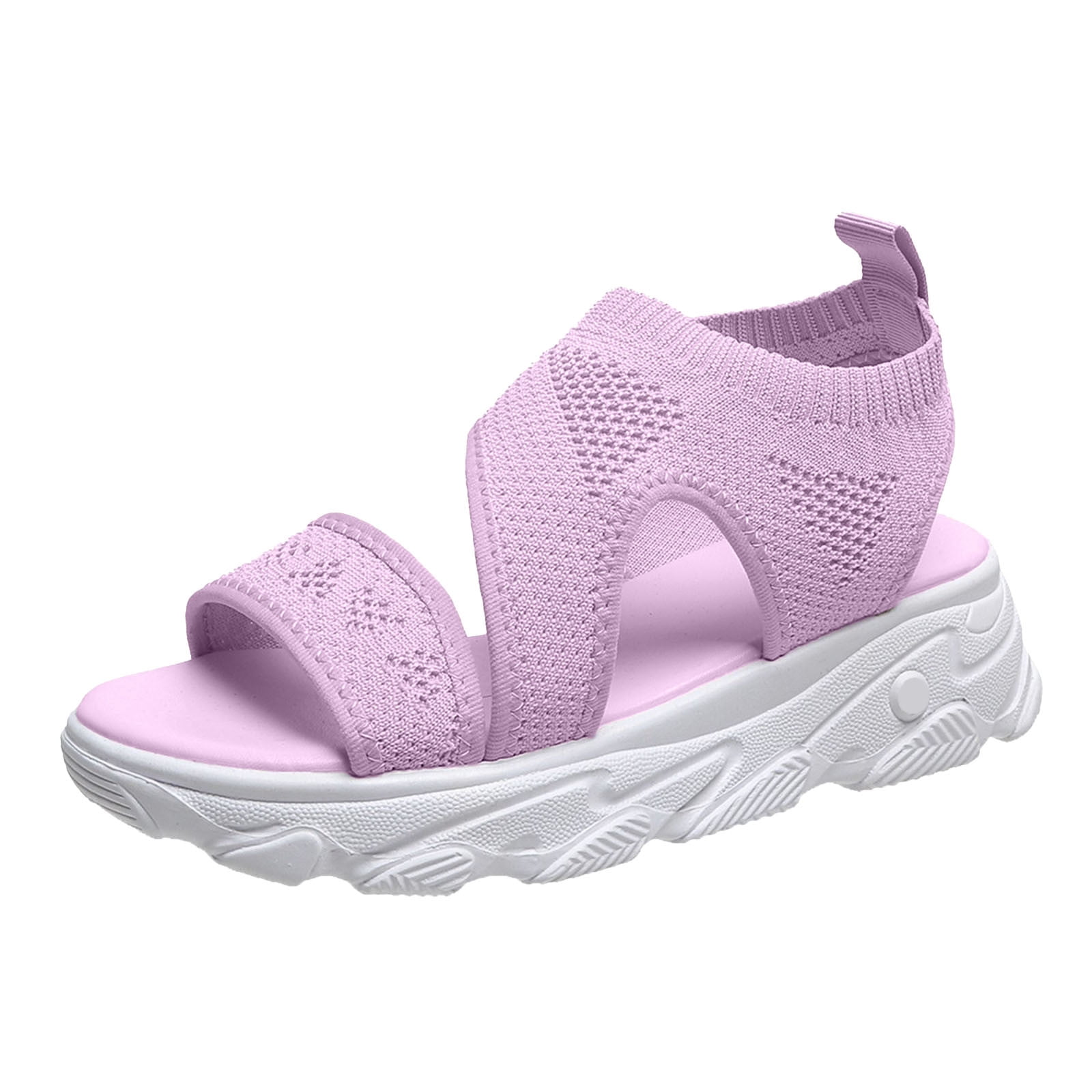 CAICJ98 Wedge Sandals for Women Women Slip On Sandals Flowers Leather ...