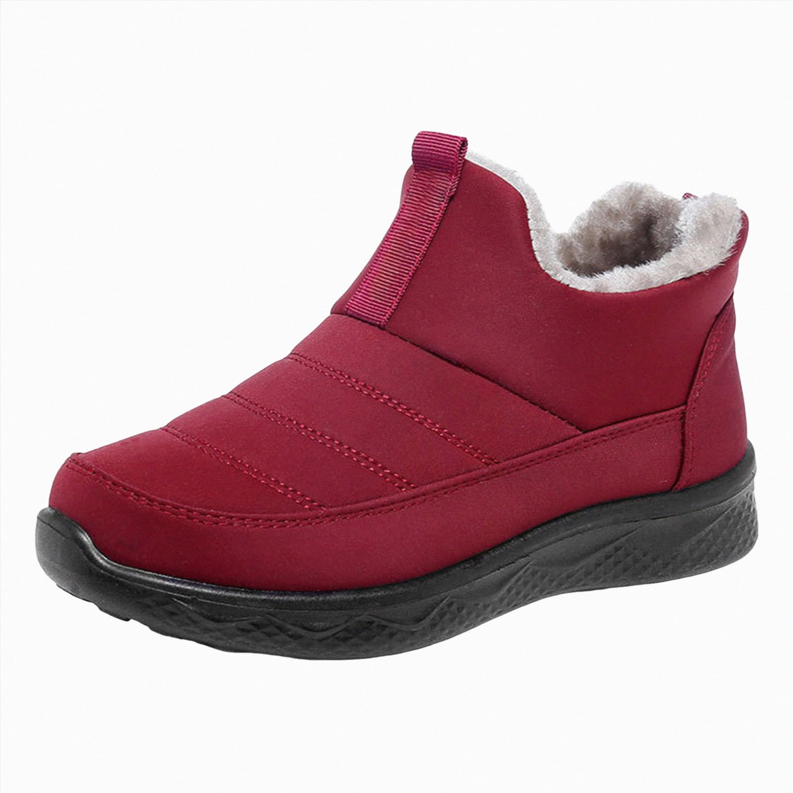 CAICJ98 Winter Boots for Women Waterproof Ankle Booties Synthetic ...
