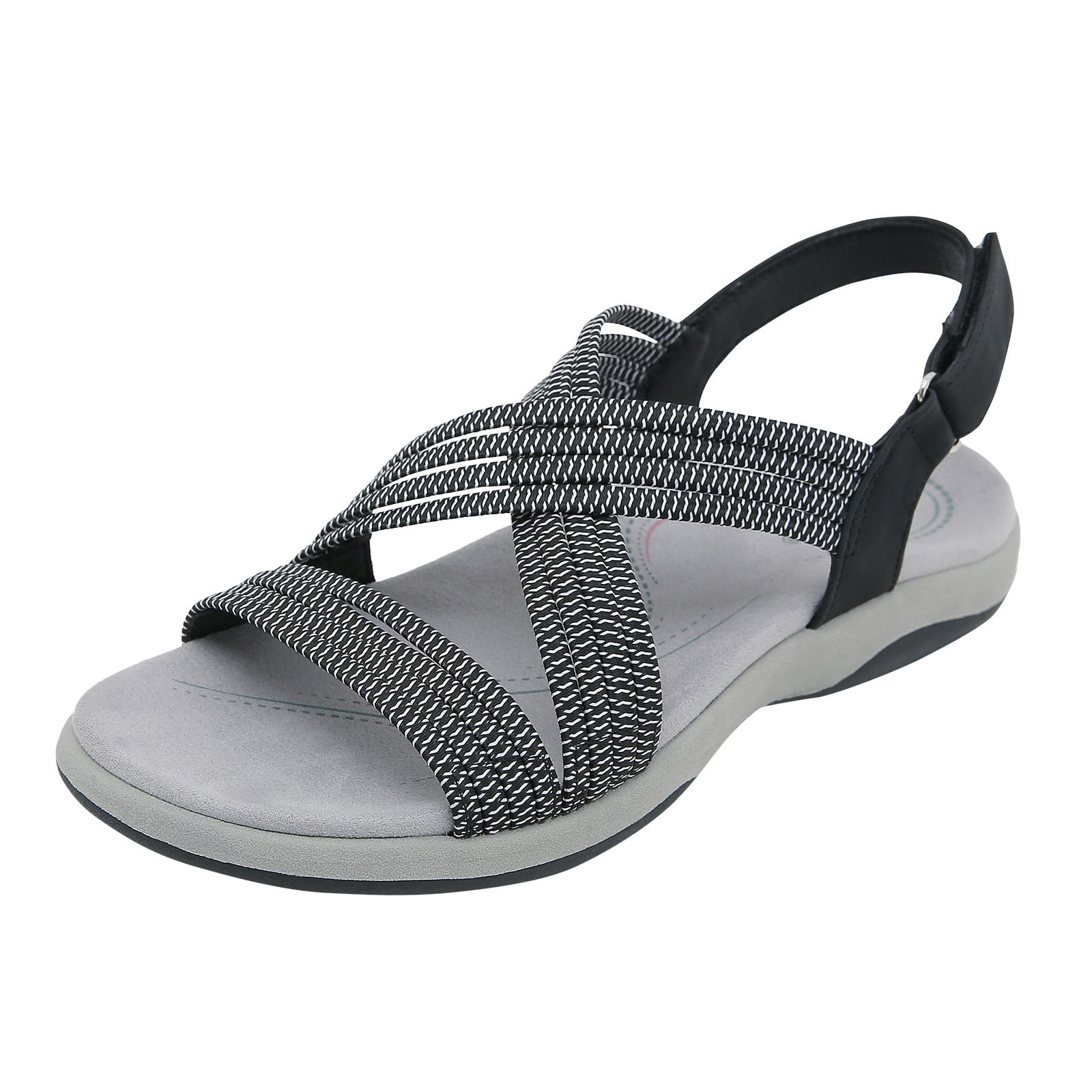 CAICJ98 Womans Sandles Summer Fashion Open Toe Solid Color Adjustable ...