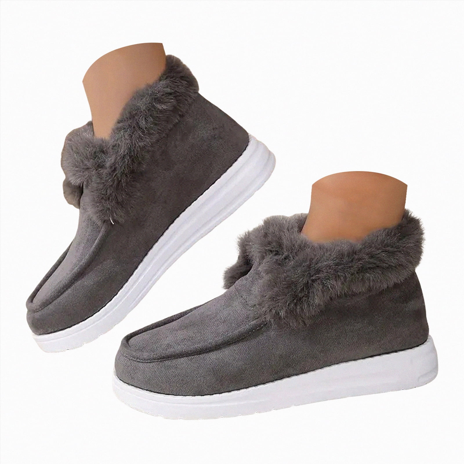 CAICJ98 Women Winter Boots House Booties Slippers Warm Lined Slipper ...