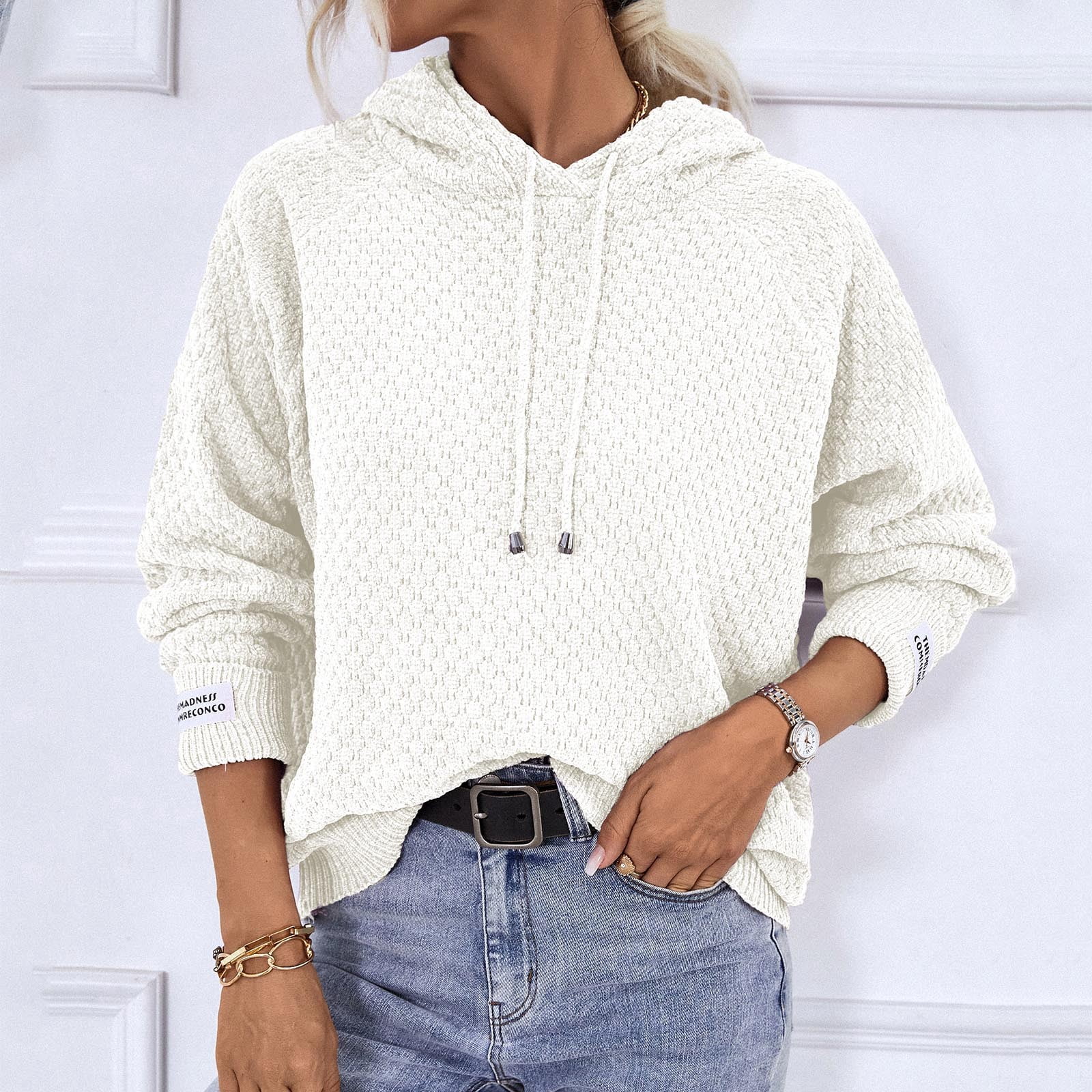 CAICJ98 Womens Tops Neck Ribbed Sweaters for Women Cute Knitted Warm ...