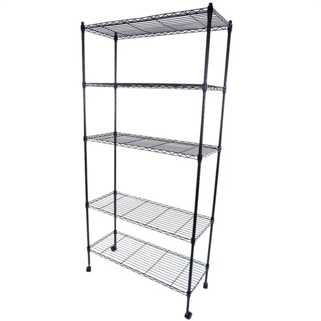 CAIHONG Commercial Grade Heavy Duty Wire Shelving w/ Wheels, Storage ...