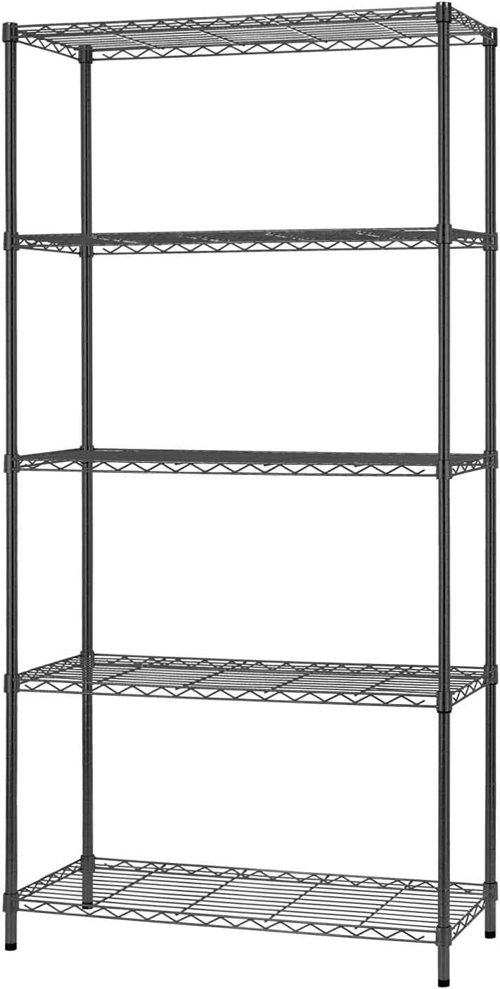 CAIHONG 5 Tier Metal Shelving Unit, Heavy Duty Storage Rack for Kitchen ...