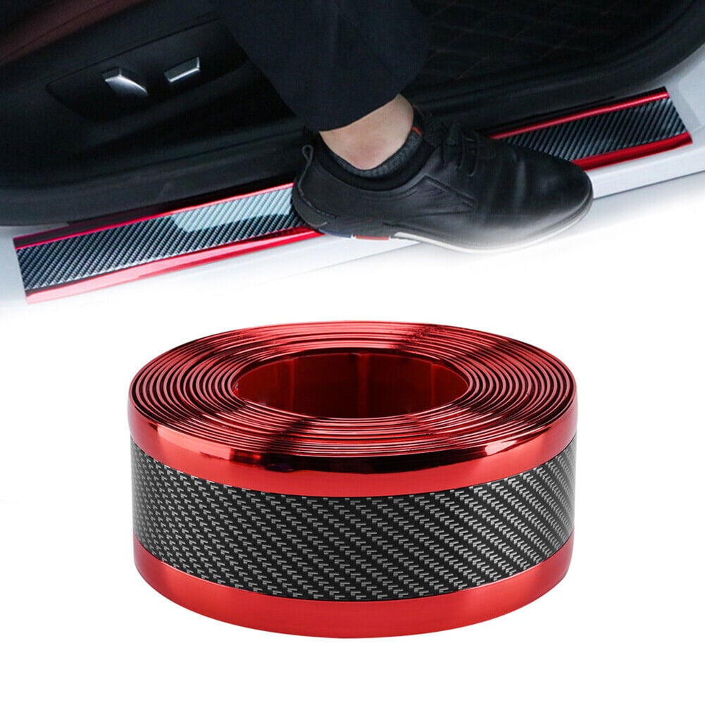 CAIJIEXI 1 Roll Car Door Edge Guard Door Sill Anti Scratch Strip Red ...