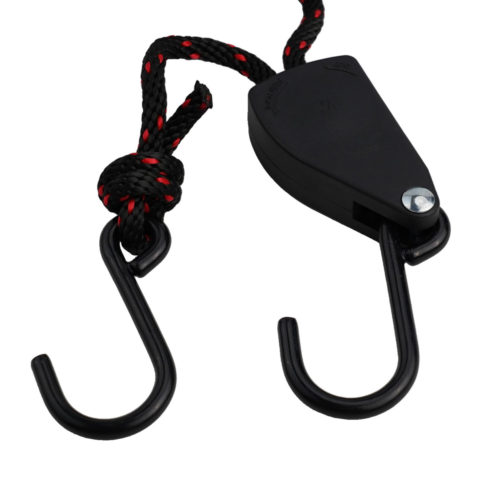 CAIJIEXI 1 Set 1/4 3/8 Inch Pulley Adjustable Rope Fastener Hangers ...