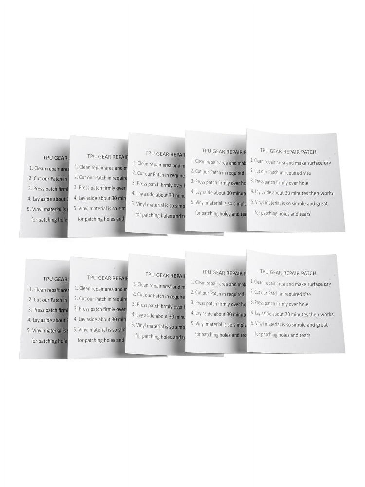 CAIJIEXI 10 Pcs Self-Adhesive Repair Patch Tape Stickers Transparent ...