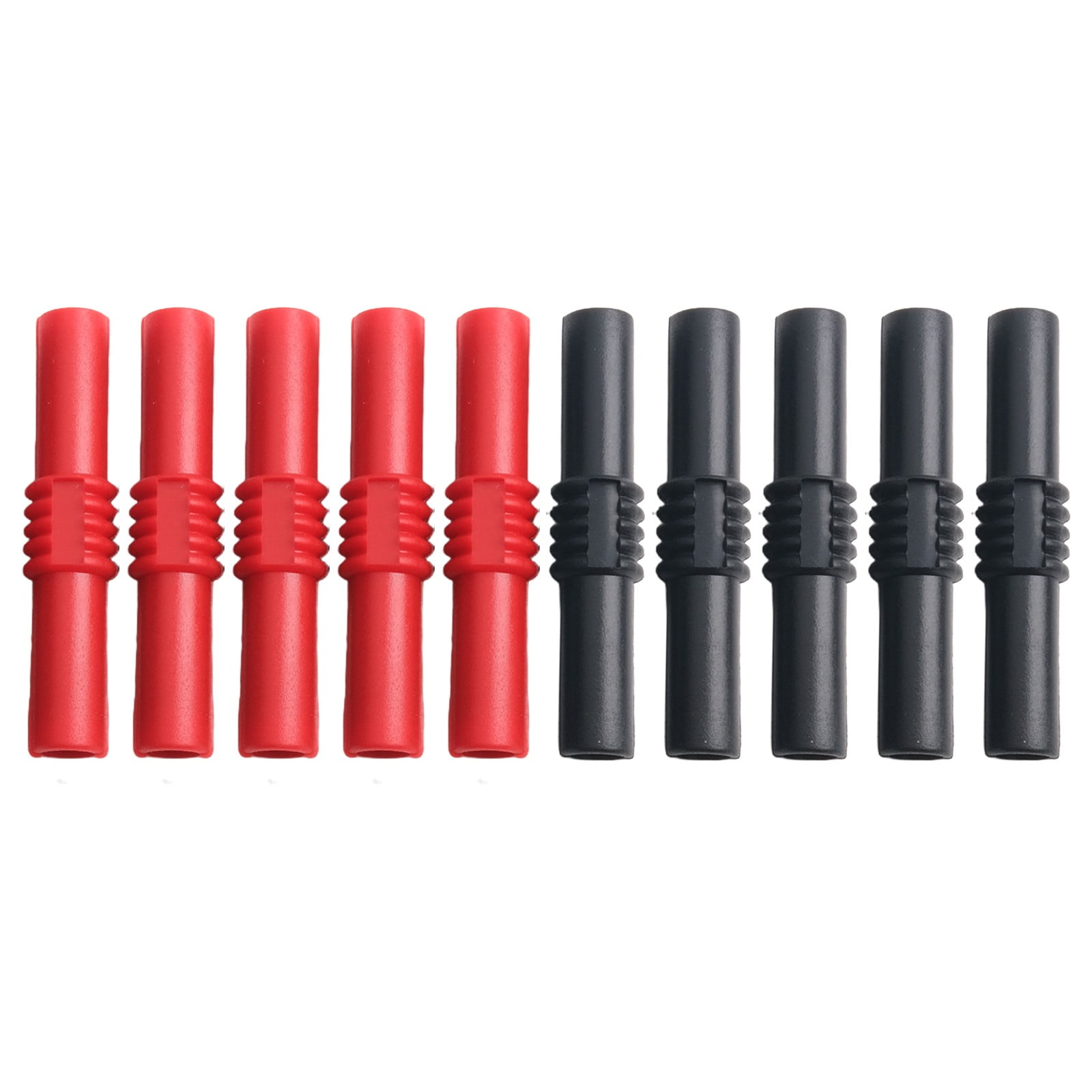 CAIJIEXI 10PCS 4MM Extended Red Black Banana Adapter Female to Female ...