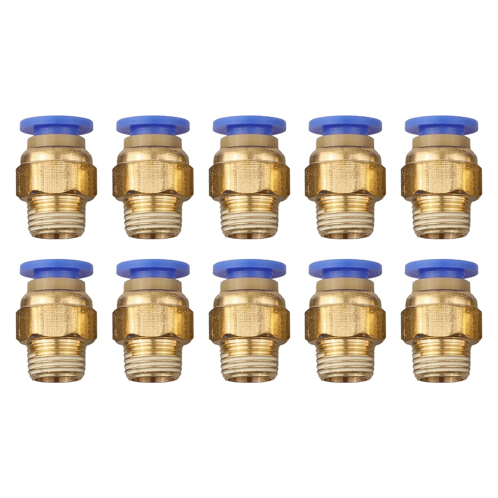 CAIJIEXI 10Pcs 4mm-16mm Copper Pneumatic Air Connector Adapter M5 1/8 ...