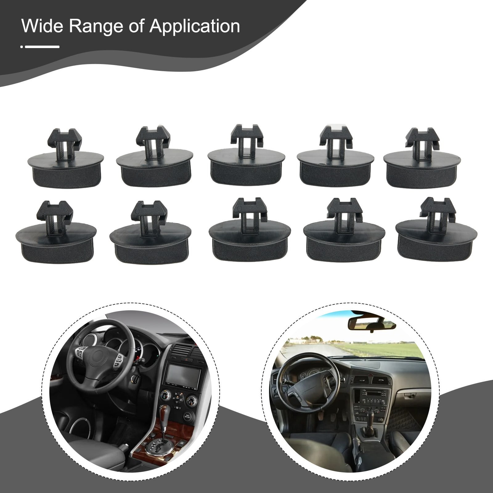 CAIJIEXI 10Pcs 68034329Aa Bumper Lower Deflector Retainer Clip for Jeep ...