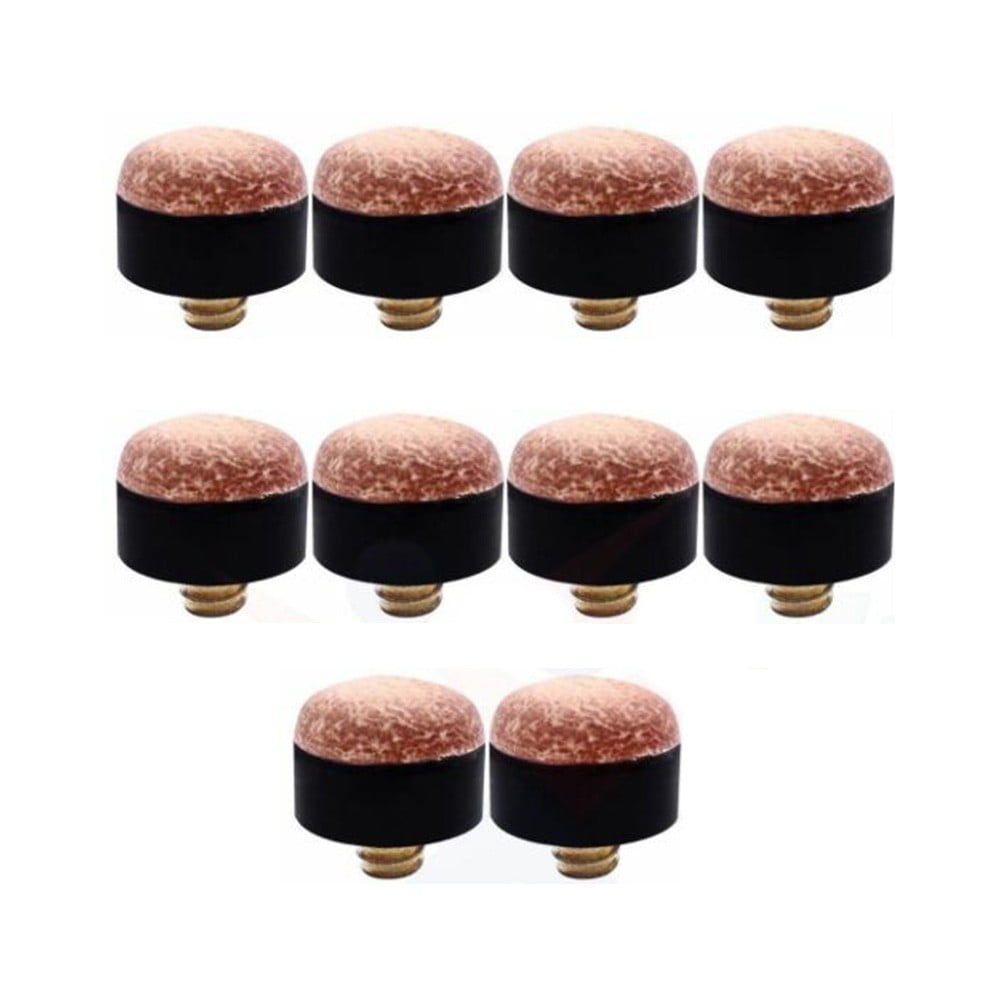 CAIJIEXI 10Pcs Pool Cue Screw In Cue Tips Snooker Pool Billards Tip ...
