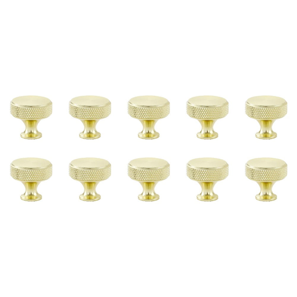 CAIJIEXI 10Pcs Simple Integrated Round Matte Black Silver Drawer Handle ...