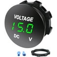 CAIJIEXI 12V 24V Voltmeter Dc Led Voltmeter Compact Design Easy ...