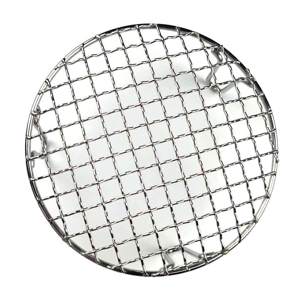 CAIJIEXI 15/20/25/30.5cm Stainless Steel Round Grid Net Barbecue Net ...