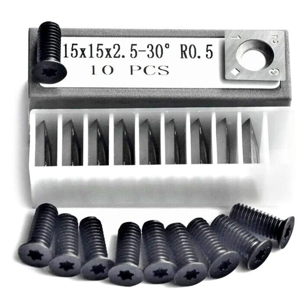 CAIJIEXI 15mm Square Carbide Inserts Blades for DIY Wood Lathe Turning ...