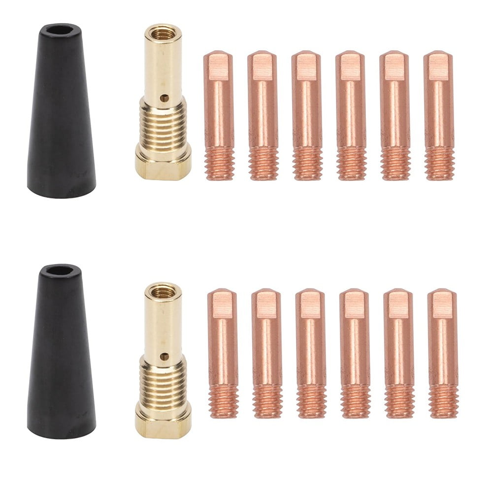 CAIJIEXI 16Pcs Flux Core Gasless Nozzle Tips Kit 0.035'' Welding Tips ...