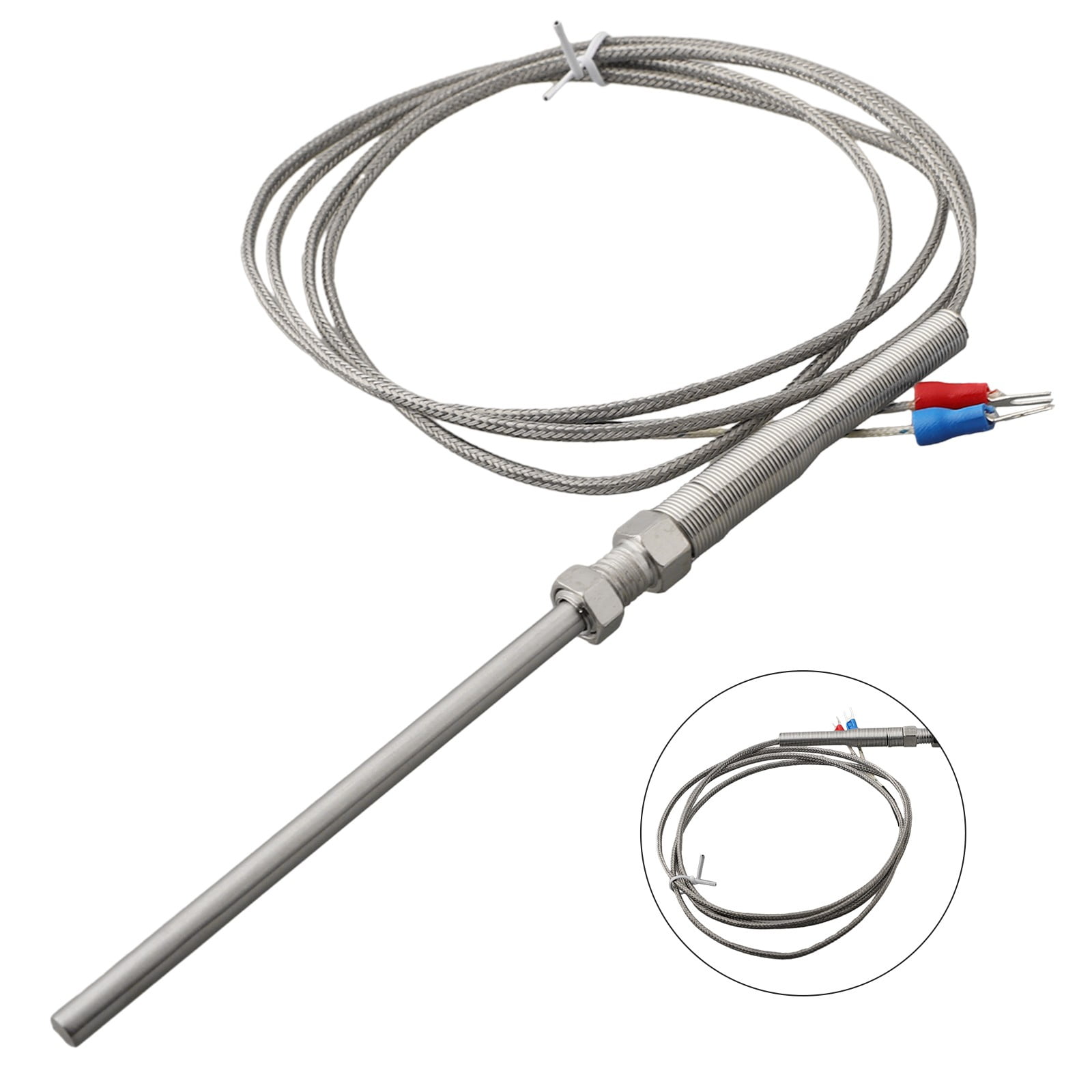 CAIJIEXI 1PC Universal K-Type Thermocouple 50mm Probe Sensor -100~1250 ...