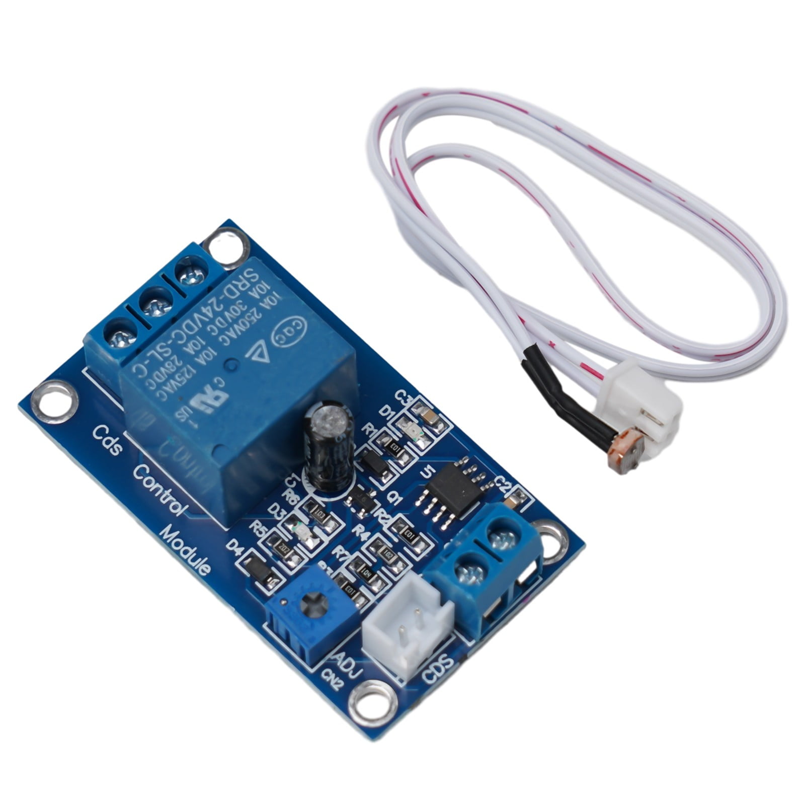 CAIJIEXI 1PCS XH-M131 Photoresistor Module DC5/12/24V Relay Light ...