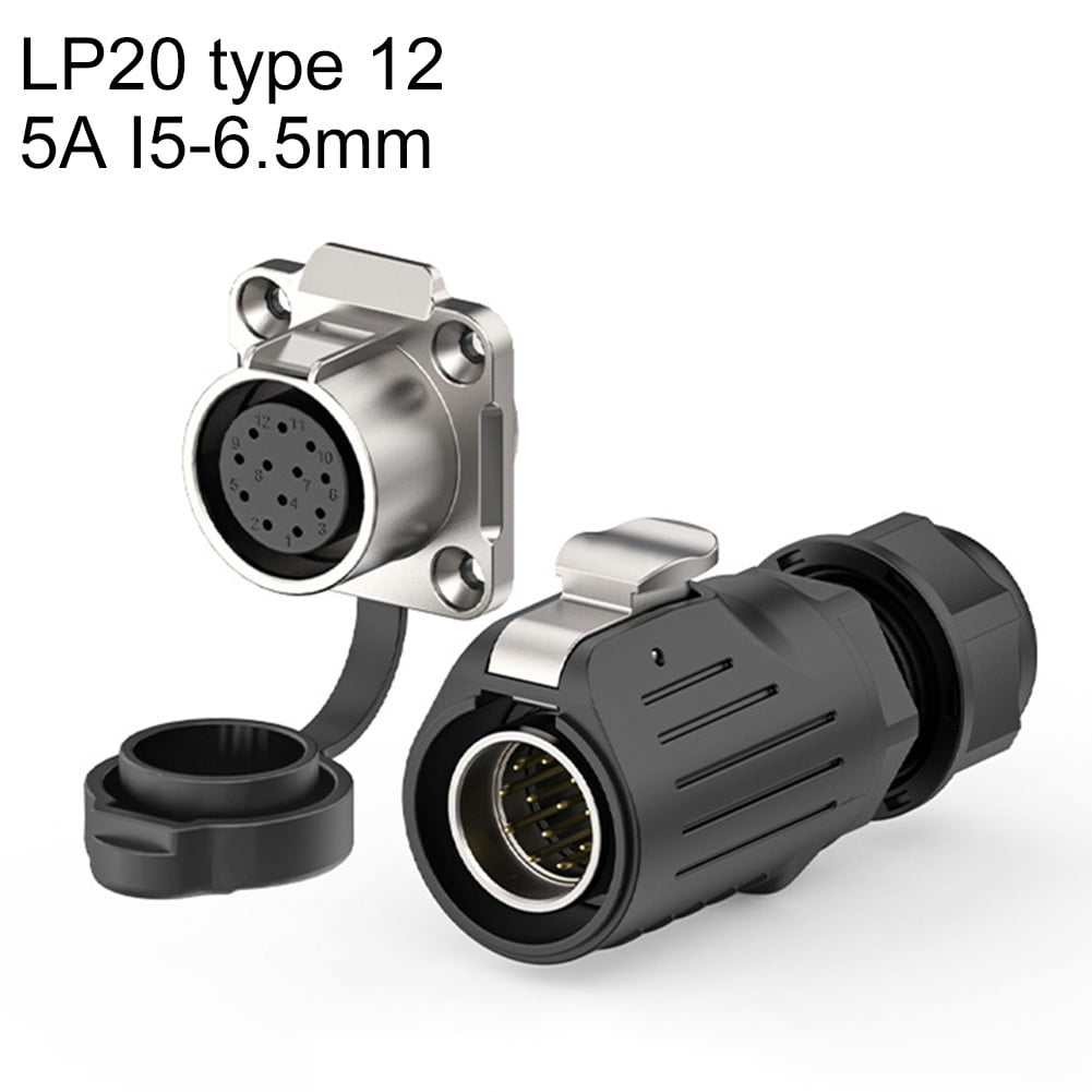 CAIJIEXI 1Pc Ew-Lp20 Waterproof Aviation Connector Welding Industrial Equipment 12Pin - Walmart.com