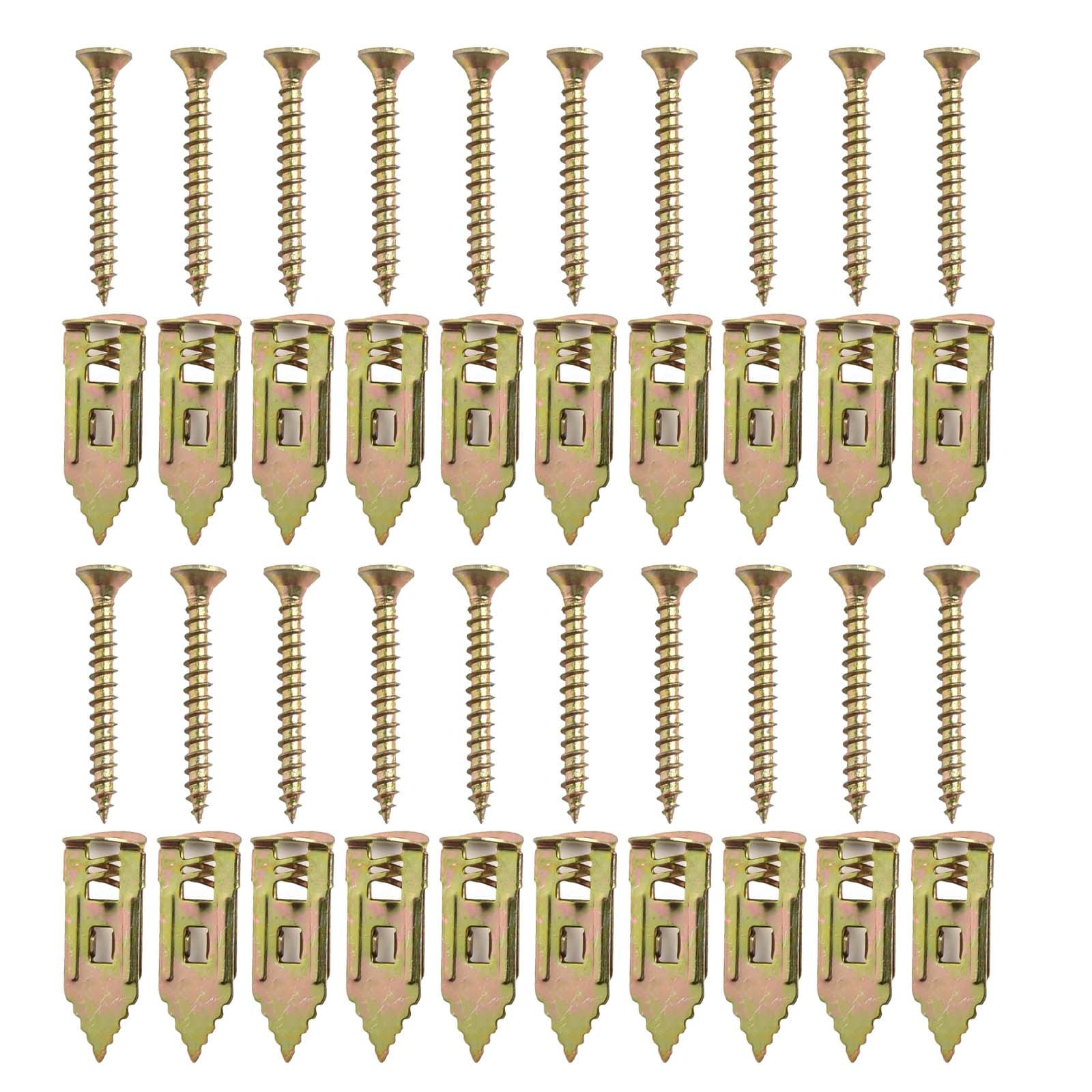 CAIJIEXI 20PCS Expansion Screw Self Drilling Drywall Screws Gypsum ...