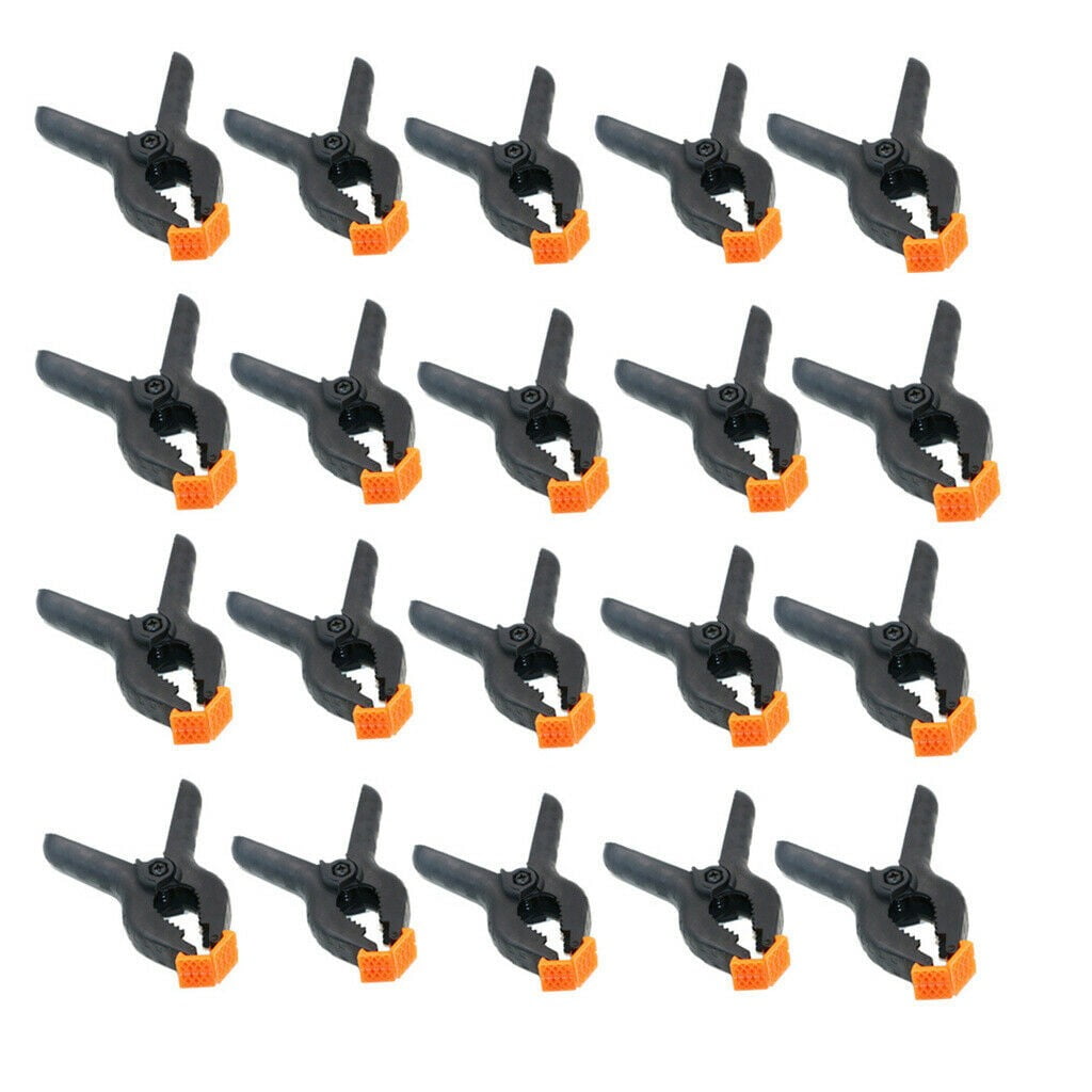 CAIJIEXI 20Pack Heavy Duty Plastic Spring Clamps Clip Tips DIY Small ...