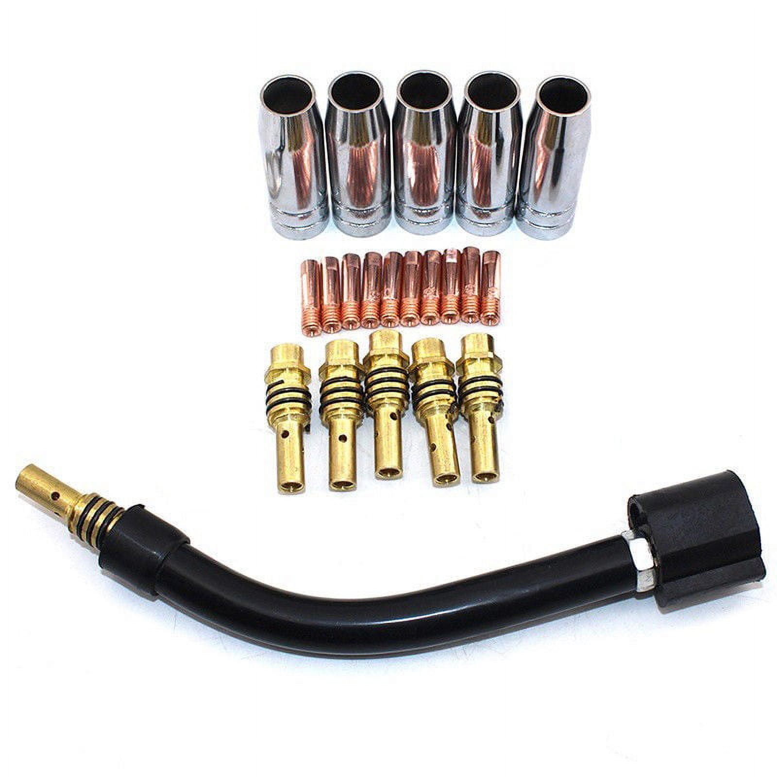 CAIJIEXI 21PCS MIG Welding Welder 15AK Torch Nozzles Contact Tip Gooseneck Accessories - Walmart.com