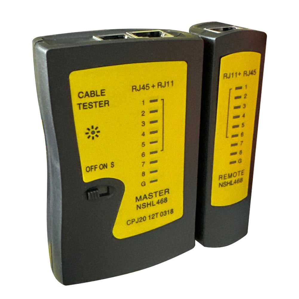 Caijiexi 2pcs New Appearance Network Cable Tester Telephone Network Tester Line Tester