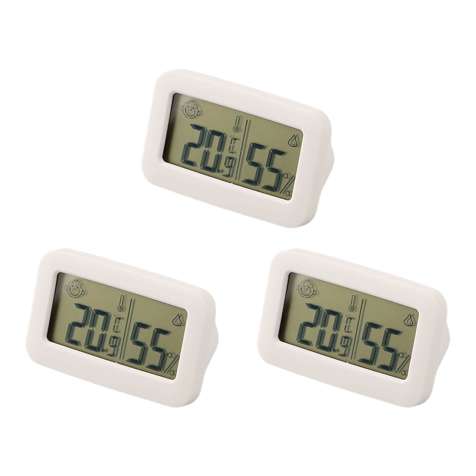 CAIJIEXI 3/6Pcs Mini Temperature and Humidity Meters with A Clear ...