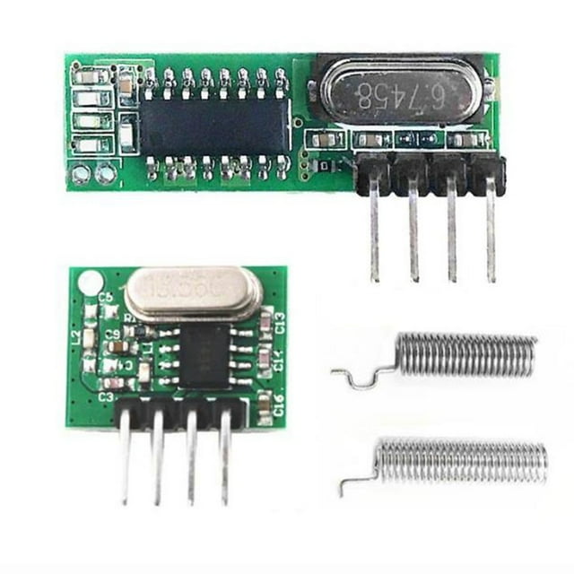 CAIJIEXI 433 Mhz Superheterodyne RF Receiver and Transmitter Module ...