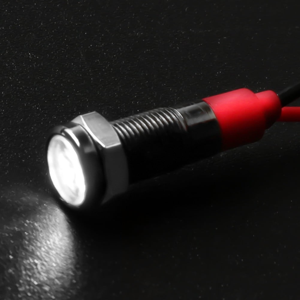 CAIJIEXI 5 Pcs 3V-6V Led Indicator Light Plastic Black Signal Dot Lamp ...