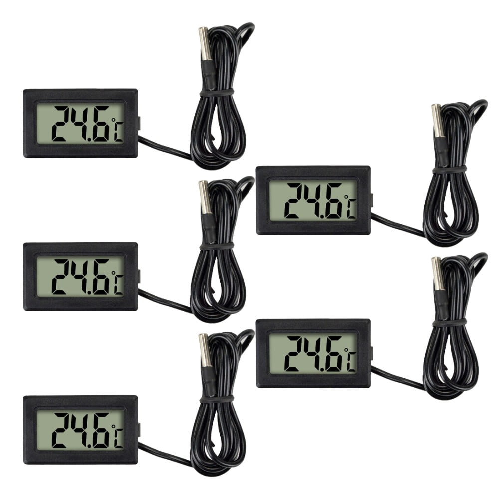CAIJIEXI 5PCS Wired Waterproof Embedded Mini Electronic Digital Display ...
