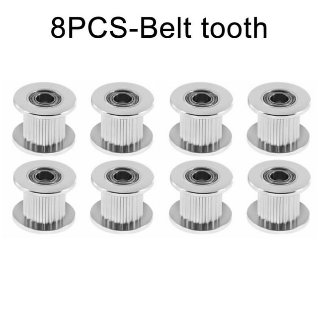 CAIJIEXI 8 Pc Idler Pulleys Synchronous Wheel for 20T 5mm Bore for 2Gt ...