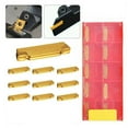 CAIJIEXI Carbide Carbide Inserts for Parting Off Tools for Steel Lathe ...
