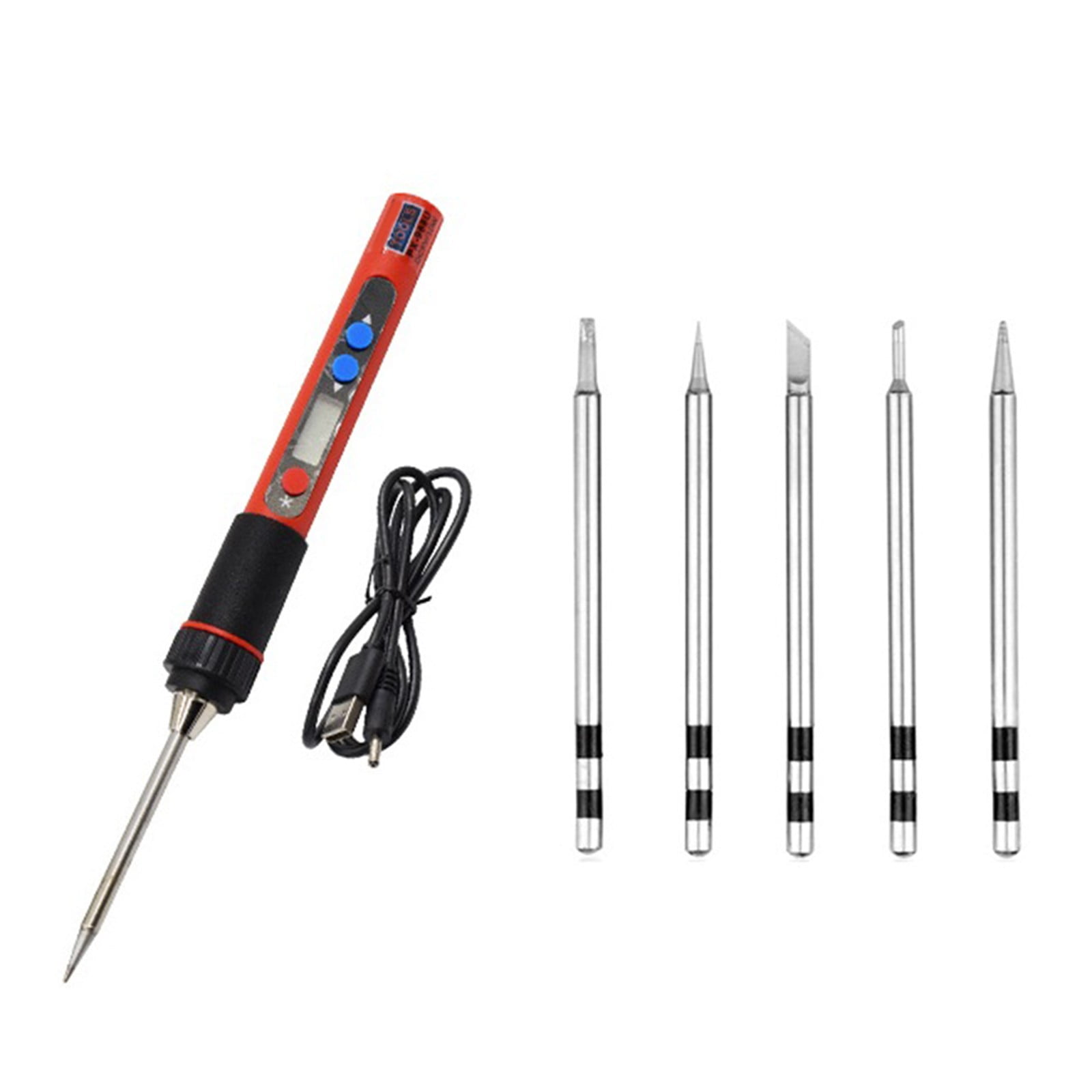 CAIJIEXI Cordless Soldering Iron Kit, USB Rechargeable Portable ...