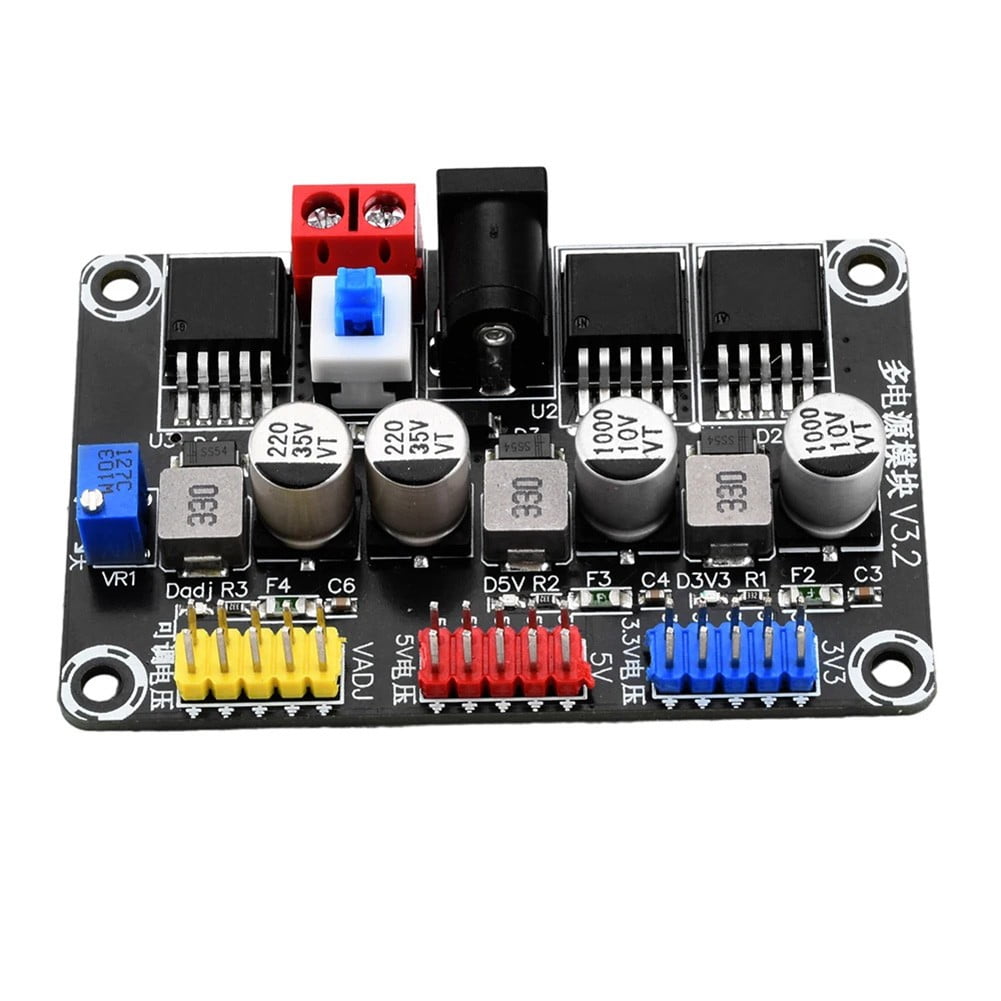 CAIJIEXI Dc 7-25V To Dc 3.3V/5V Adjustable Regulated Power Supply ...