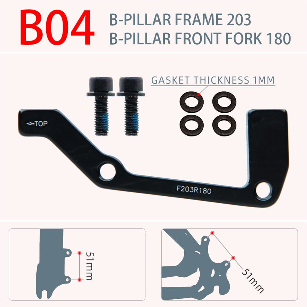 CAIJIEXI Disc Brake Adapter 180mm 203mm Brake Adapter Compact Design ...