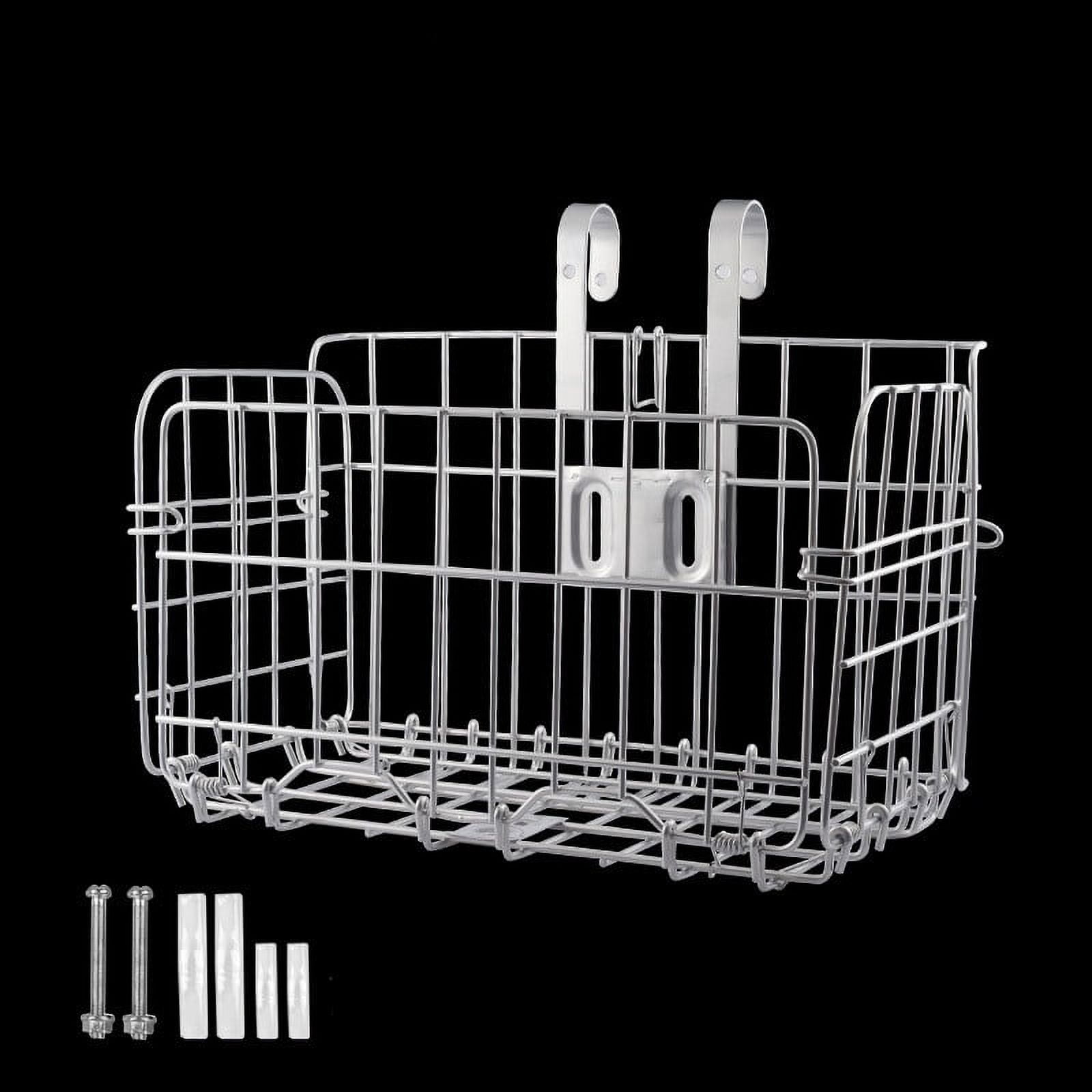 CAIJIEXI Ebike Bike Basket Front/Rear Folding Bicycle Basket with ...