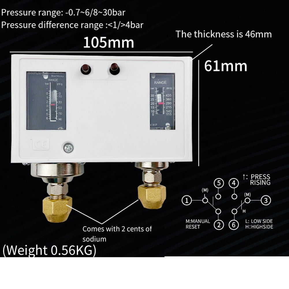 CAIJIEXI Electronic Pressure Controller Switch Water Pump Pressure ...