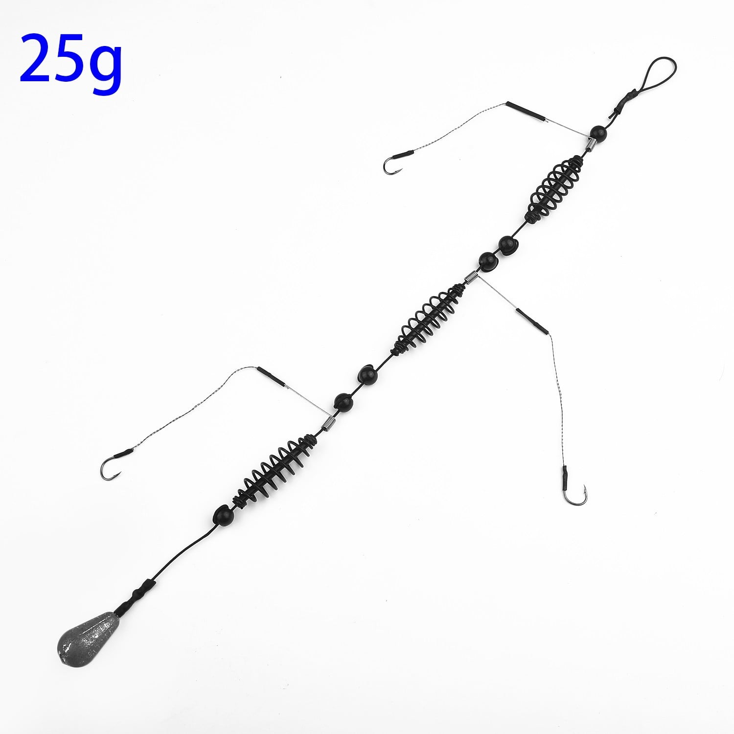 CAIJIEXI Fishing Bait Cage Feeder Set 15-40g Sinker with Hook Swivel ...